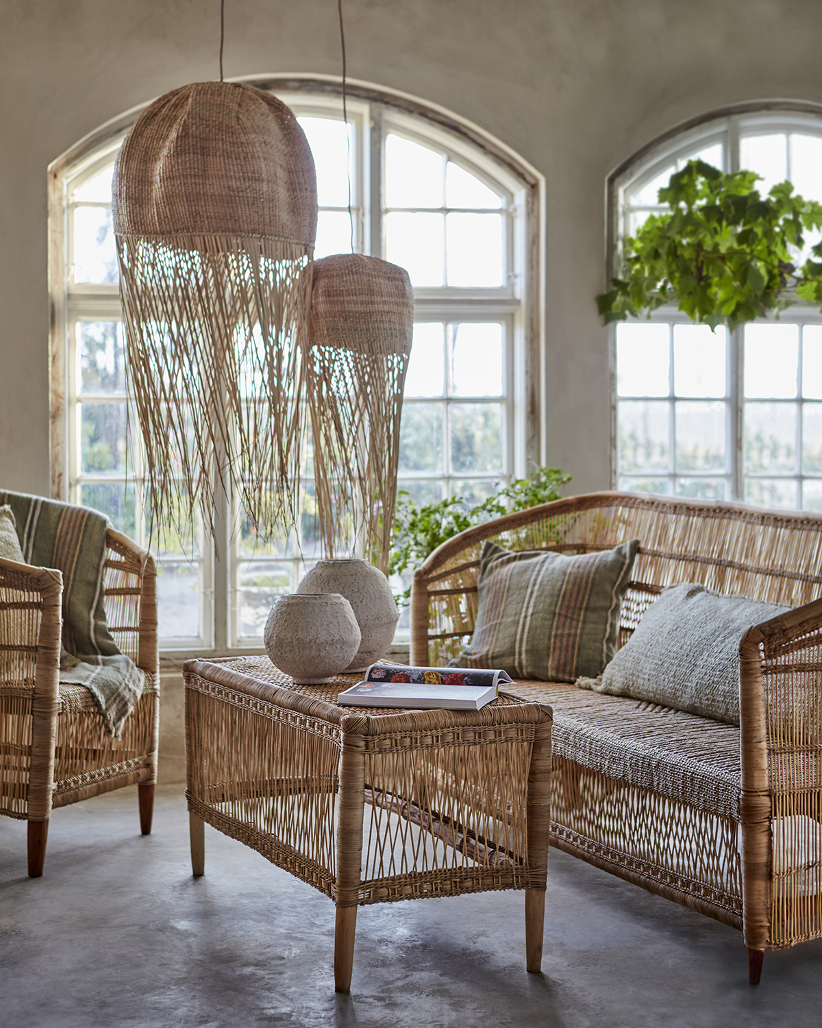 NEST Lamp shade, set of 3, Natural | Affari of Sweden