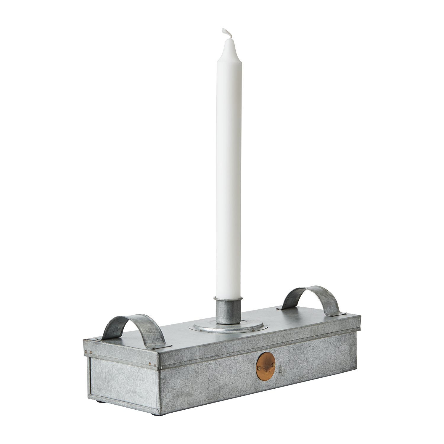 FENIX Candle holder/candle box, Grey | Affari of Sweden