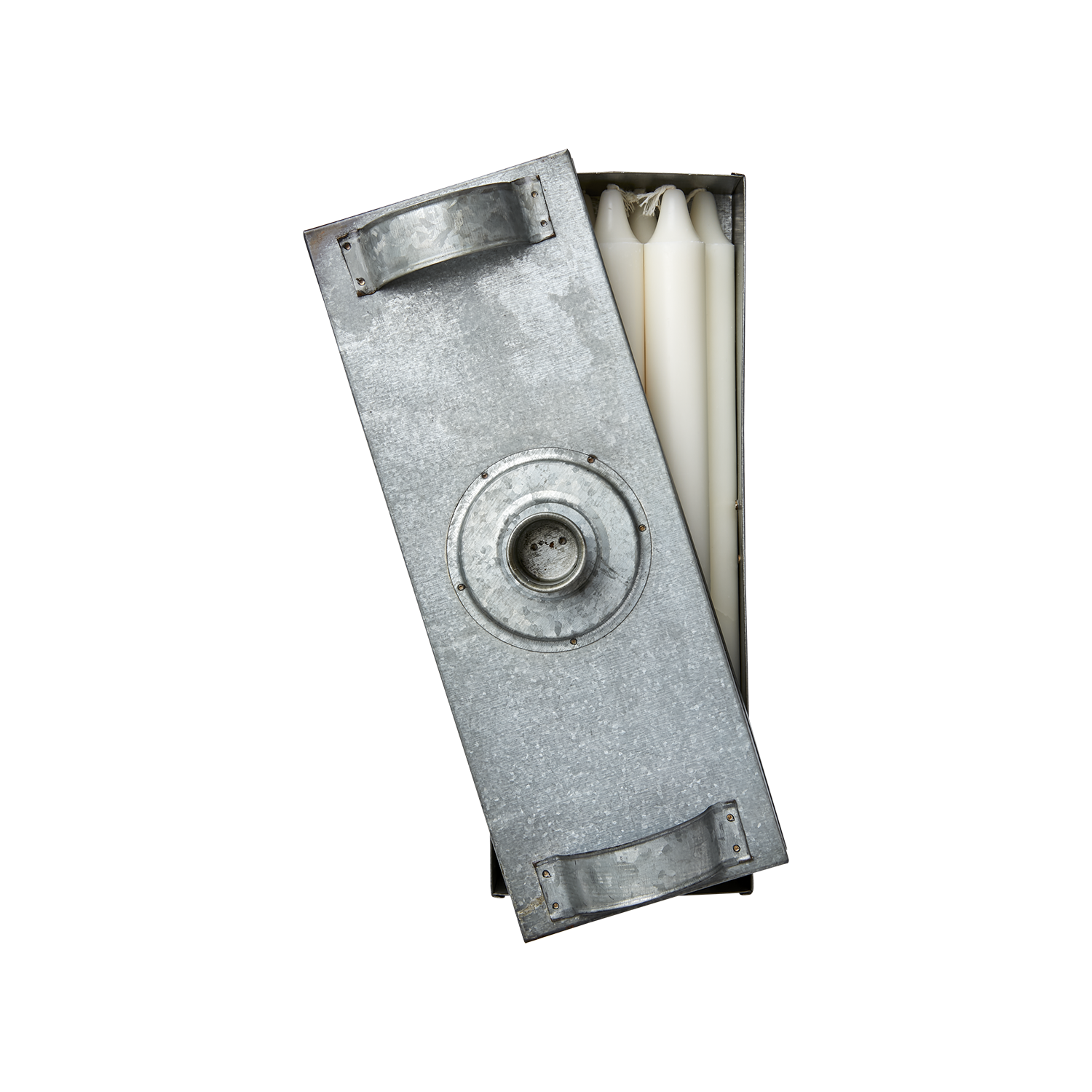 FENIX Candle holder/candle box, Grey | Affari of Sweden