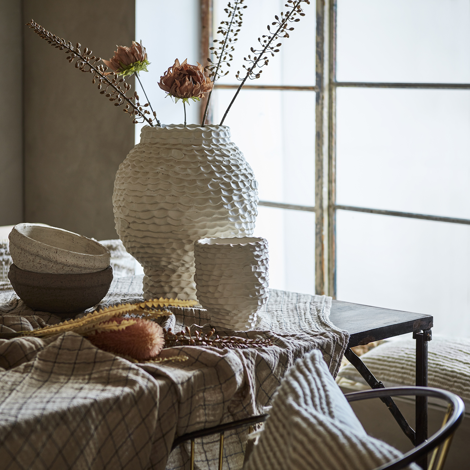 CREAM Maceta L, Blanco crudo | Affari of Sweden