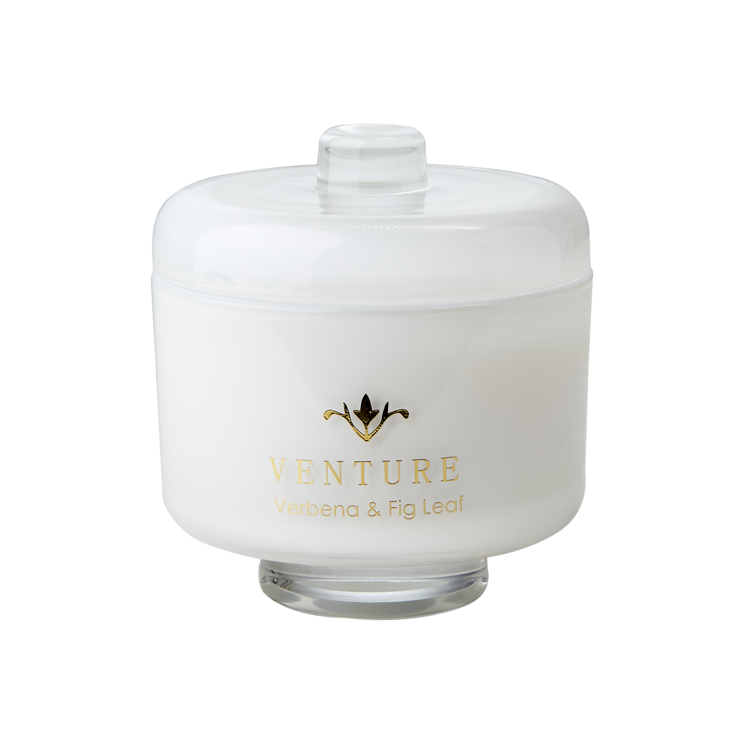 VENTURE Scented candle Verbena & fig leaf, White | Affari of Sweden